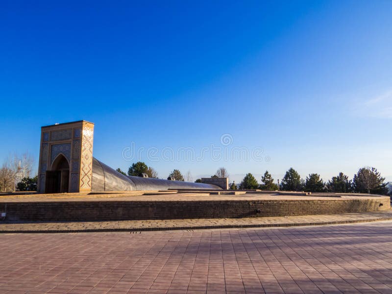 Observatory of Ulugbek, Samarkand Stock Image - Image of history, asia ...