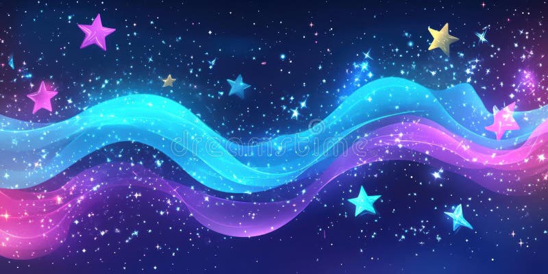 Observe Celestial Waves and Twinkling Stars in Sky for a Dreamy ...