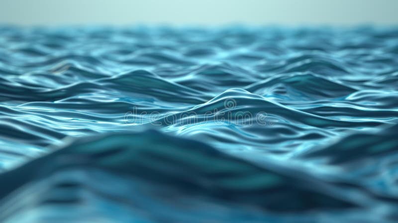 Observe the Intricate Patterns on the Sea Waters Surface As Deep Waves ...
