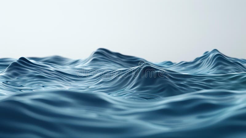 Observe the Intricate Patterns on the Sea Waters Surface As Deep Waves ...