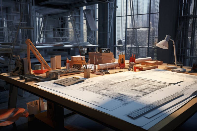 Observe the Orderliness of an Architects Stock Illustration ...