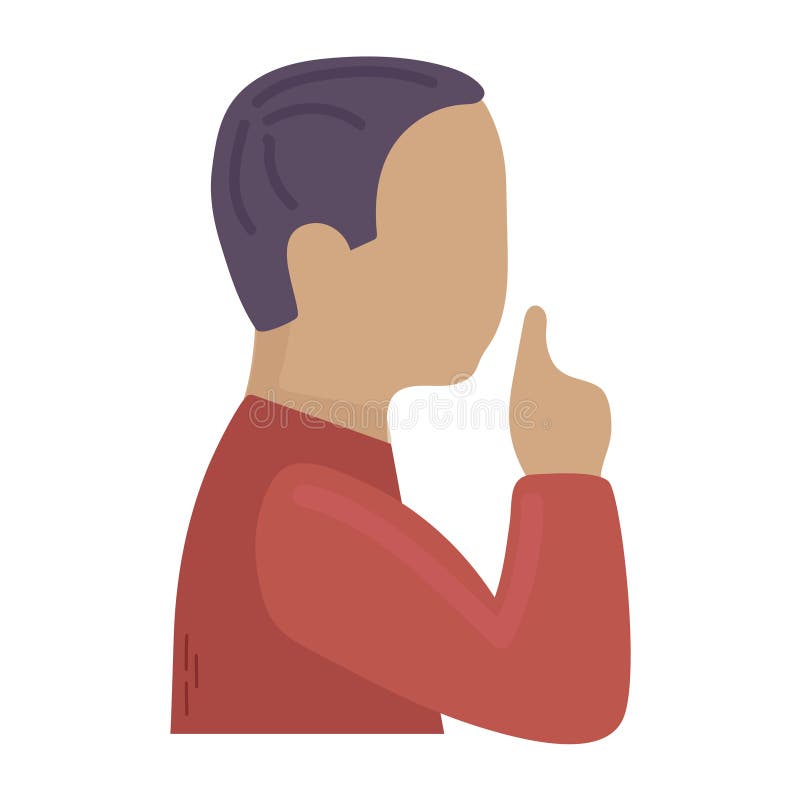 Observe Silence Icon Clipart Logotype Isolated Vector Illustration ...