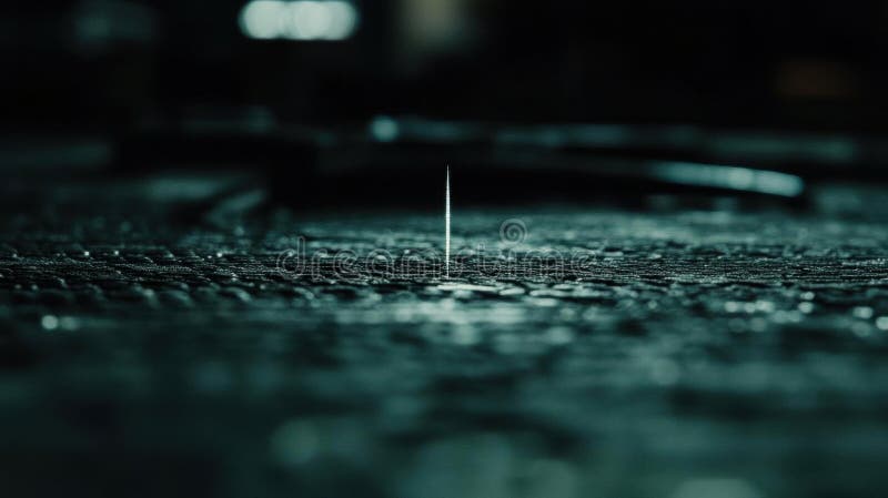 Observe a Single Light Ray on Textured Surface with Dark Backdrop Stock ...