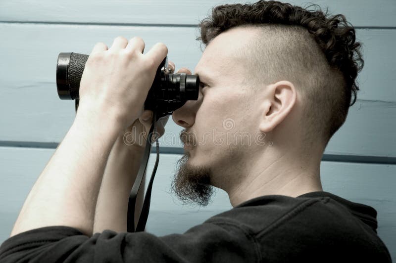Observer stock image. Image of secure, people, male, observing - 1121805