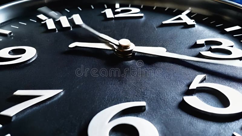 Clock Hands Spinning Rapidly To Illustrate the Concept of Time Stock ...