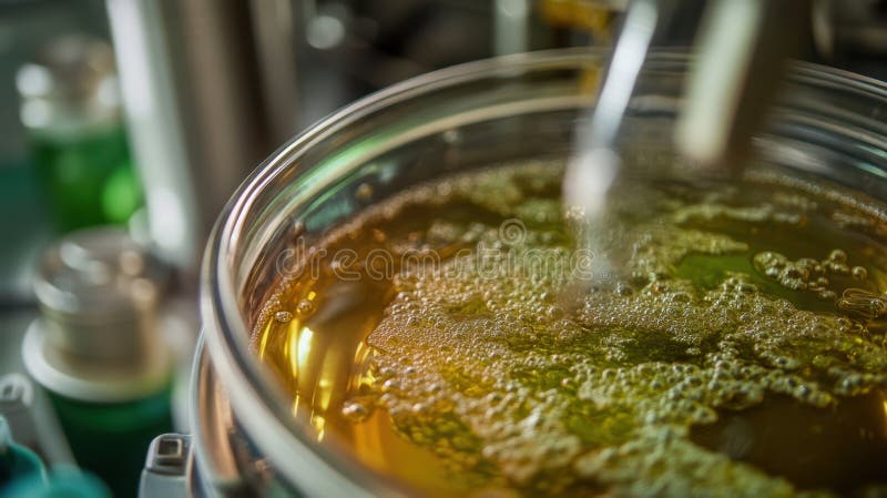 Observing Fermentation Process in Laboratory Setting Stock Photo ...