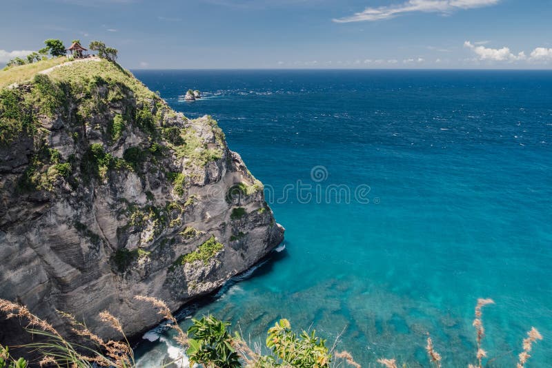 Observing the Horizon on the Edge of the Cliff Stock Photo - Image of ...