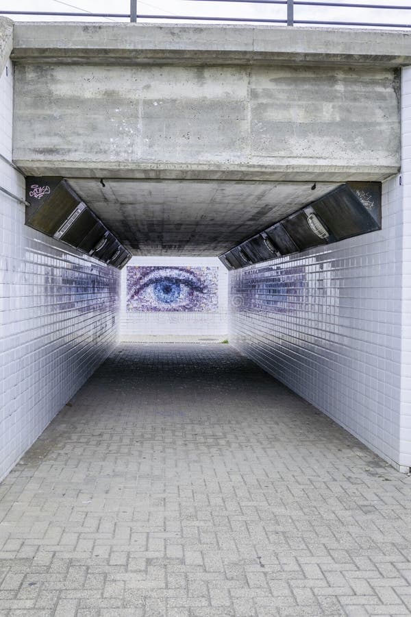 Observing Inside the Tunnel. Editorial Stock Image - Image of observe ...