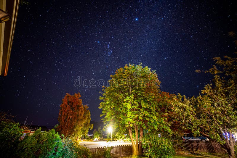 Milky Way Core in Landscape Stock Photo - Image of outerspace, scape ...