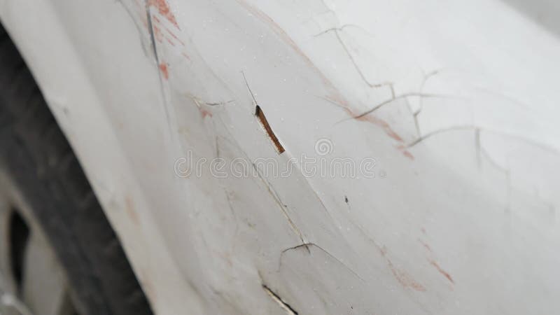 Repairing a Damaged Surface with Cracks and Imperfections Stock Video ...