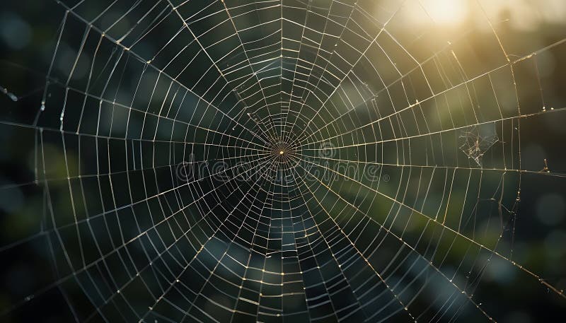 Observing Spiderweb with Sunlight Streaming through a Forest ...