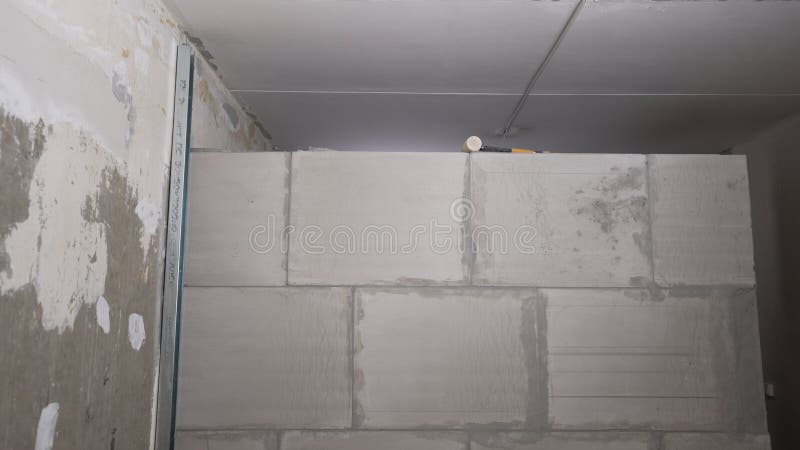 Observing Water Damage Progression on Concrete Wall Surface Stock Photo ...