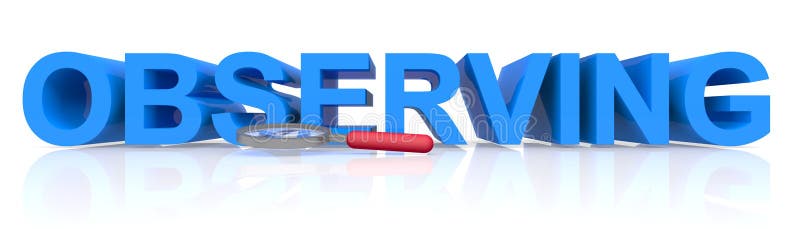 Word Observing Stock Illustrations – 155 Word Observing Stock ...