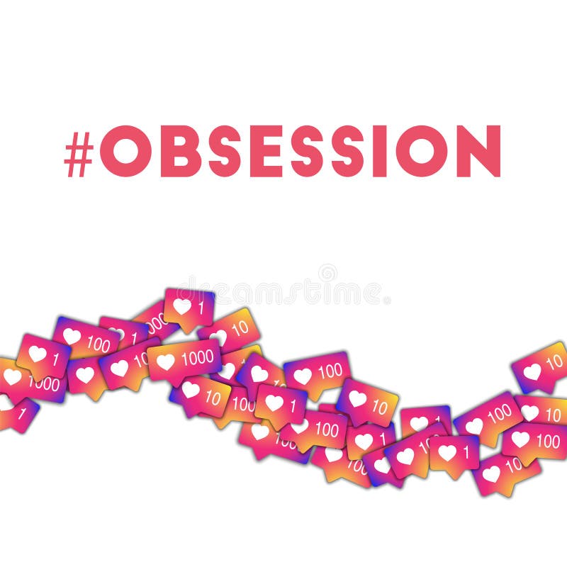 #obsession. editorial photo. Illustration of gradient - 110352601