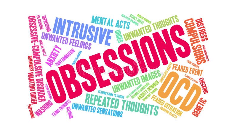 Obsessions Animated Word Cloud Stock Video - Video of fearing, anxiety ...