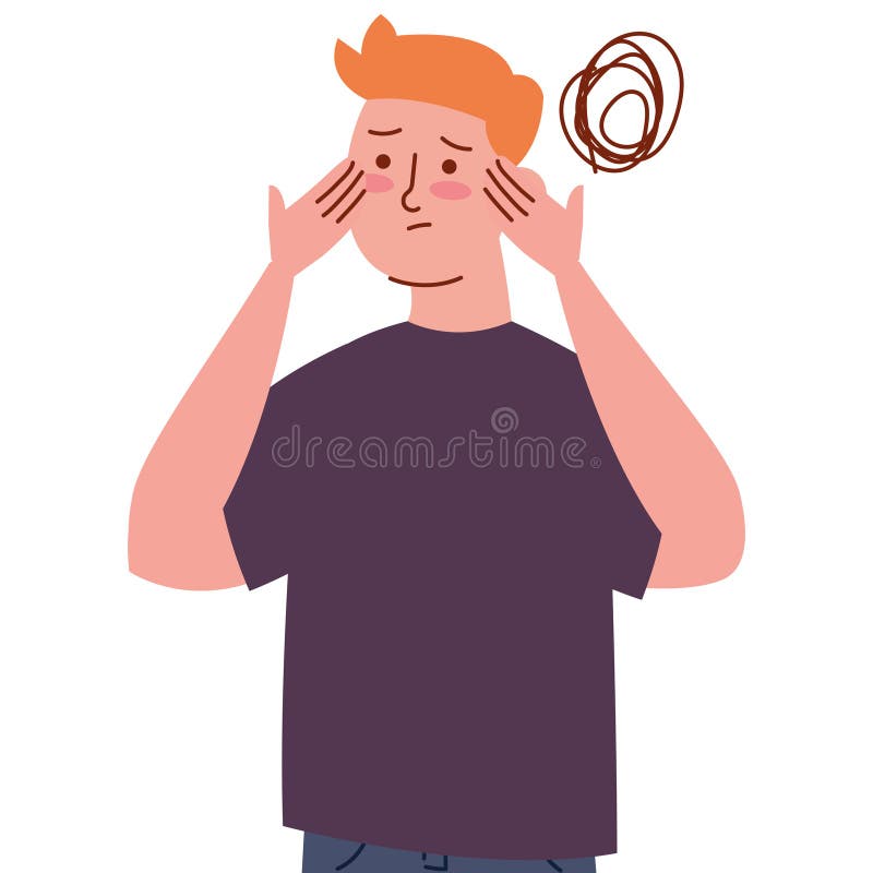 Obsessive Compulsive Disorder Character Stock Vector - Illustration of ...