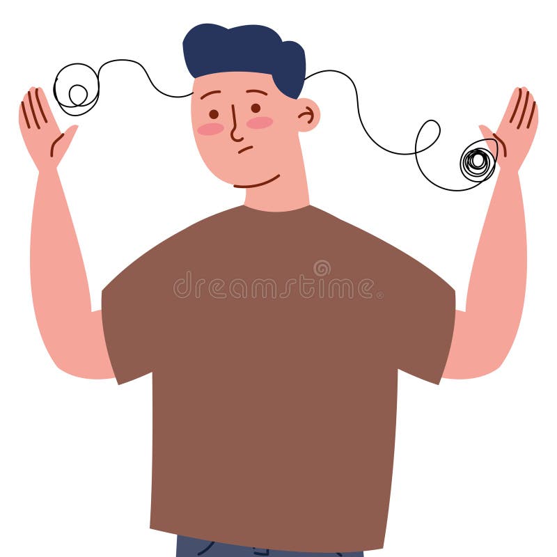Obsessive Compulsive Disorder Guy Stock Vector - Illustration of ... Obsessive Compulsive Disorder Guy Stock Vector - Illustration of ...