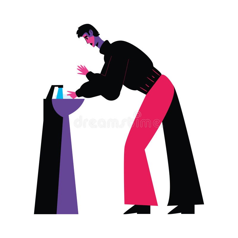 Obsessive Compulsive Disorder Man Stock Vector - Illustration of mental ...