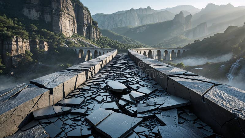 Arched Stone Viaducts Stock Illustrations – 2 Arched Stone Viaducts ...