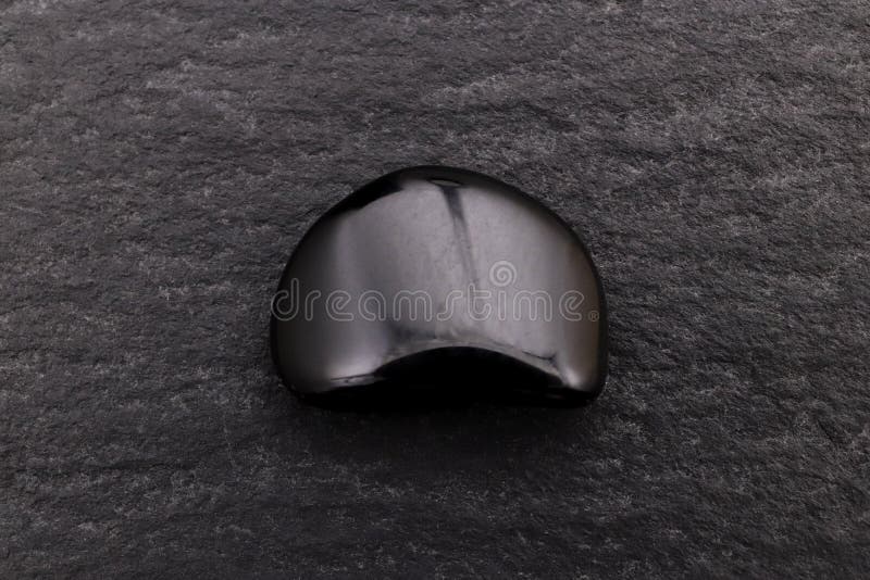 Obsidian Stone Texture on Black Stone Background. Macro Closeup Stock ...