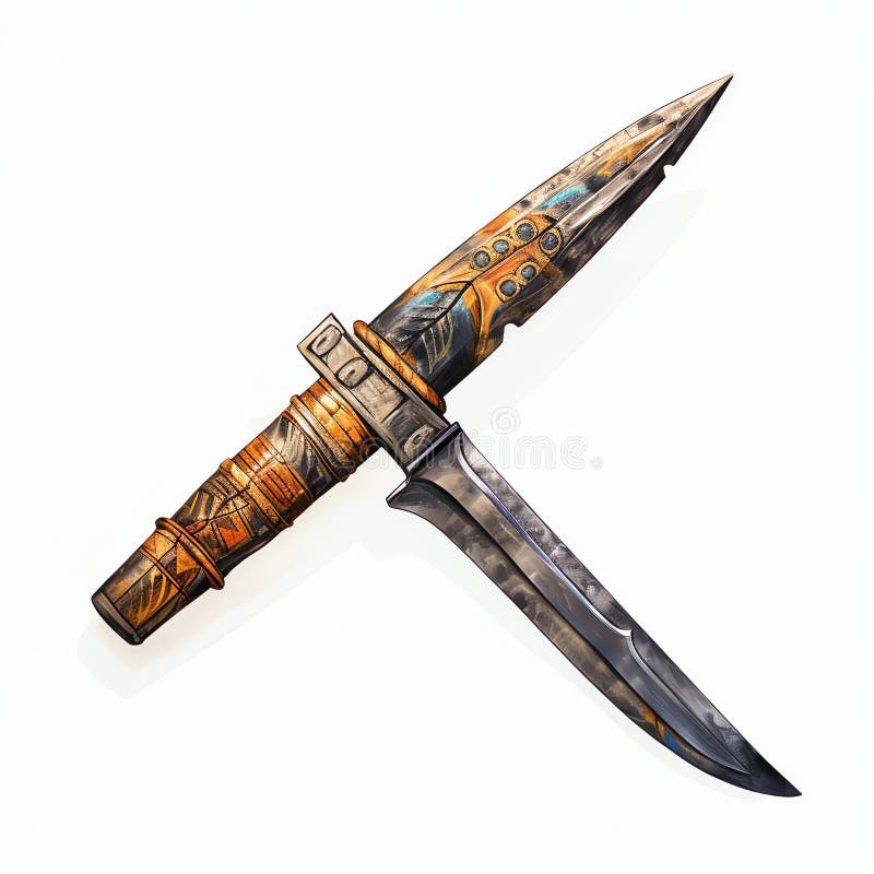 Obsidian Knife Blade a Valuable Tool and Ceremonial Item Illustration ...