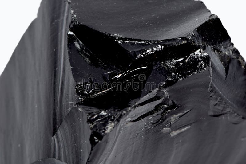 Obsidian Closeup stock photo. Image of geological, shiny - 174253372