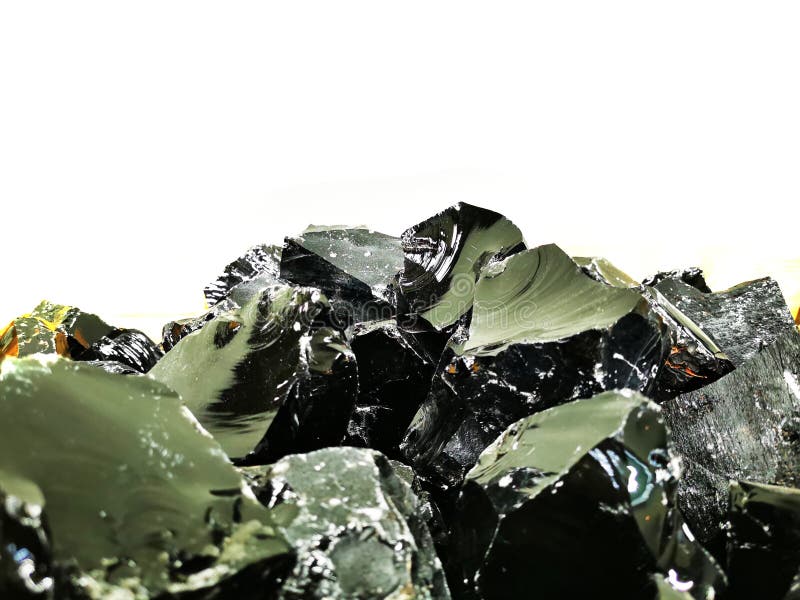 Obsidian mineral texture stock photo. Image of material - 275714684