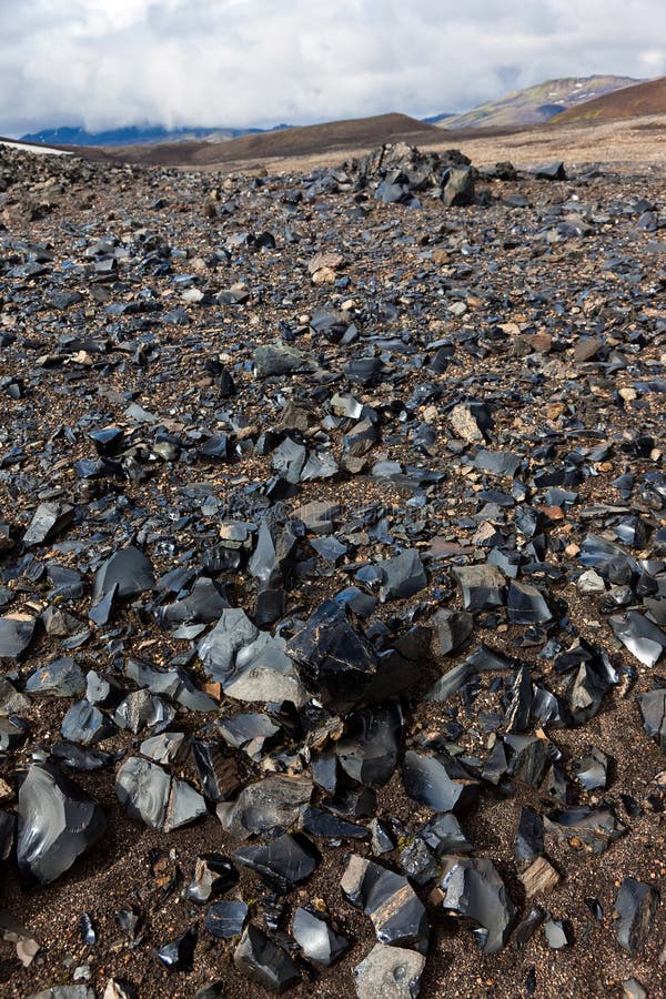 Obsidian mountains stock image. Image of scenery, rocks - 22723109