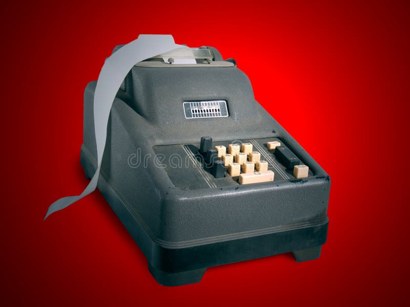 Old adding machine buttons stock image. Image of machine - 121294665