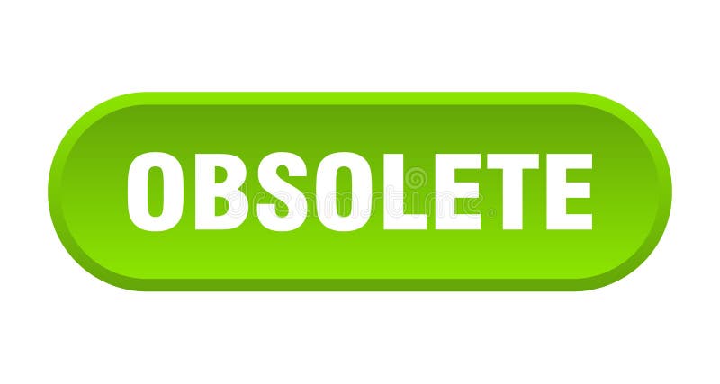 Obsolete button stock vector. Illustration of green - 196838755