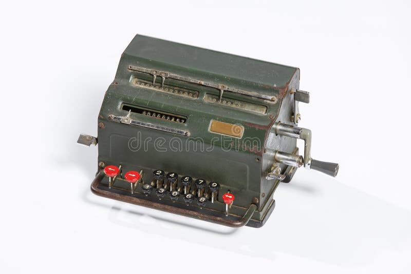 Obsolete Calculator, Old Calculator. Stock Photo - Image of figures ...