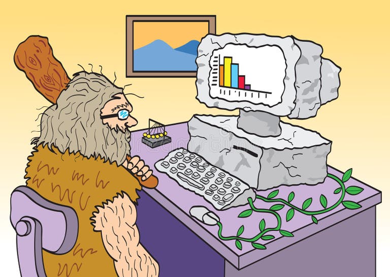 Old Man Computer Cartoon Stock Illustrations – 3,174 Old Man Computer ...