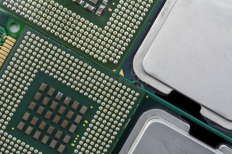 Outdated Computer Parts on a White Background. Stock Image - Image of ...