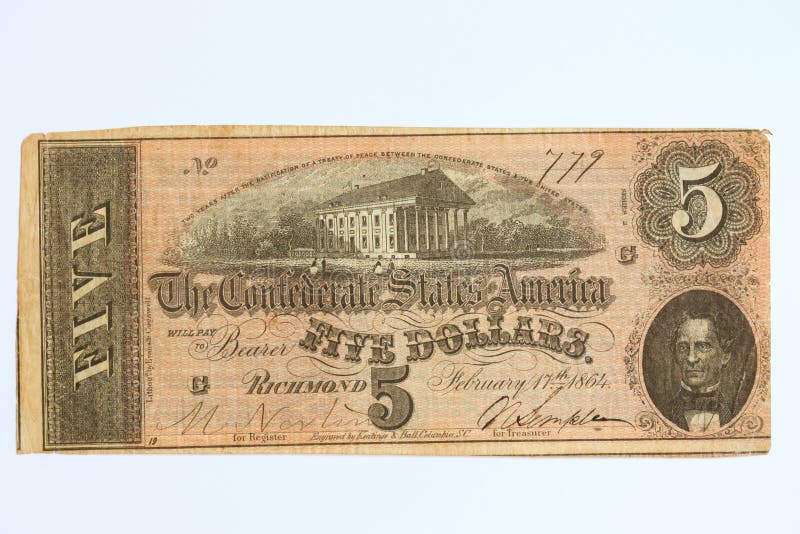 Obsolete Currency 5 stock photo. Image of isolated, discolored - 19998668