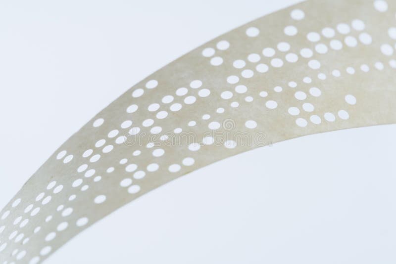 Obsolete Data Storage Technology, Old Punched Taper, Retro Stock Image ...