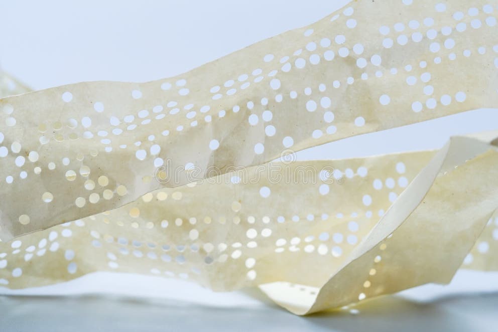 Obsolete Data Storage Technology, Old Punched Taper, Software Stock ...