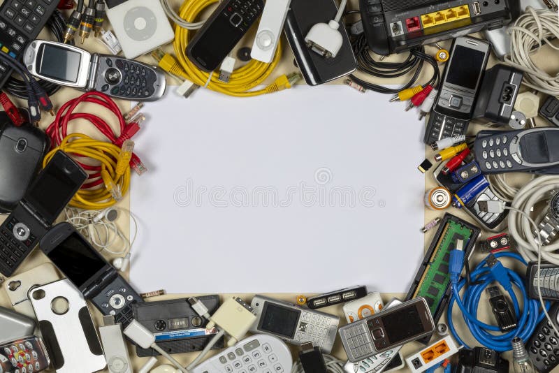 Obsolete Technology for Recycling - Electronic Waste Stock Photo ...