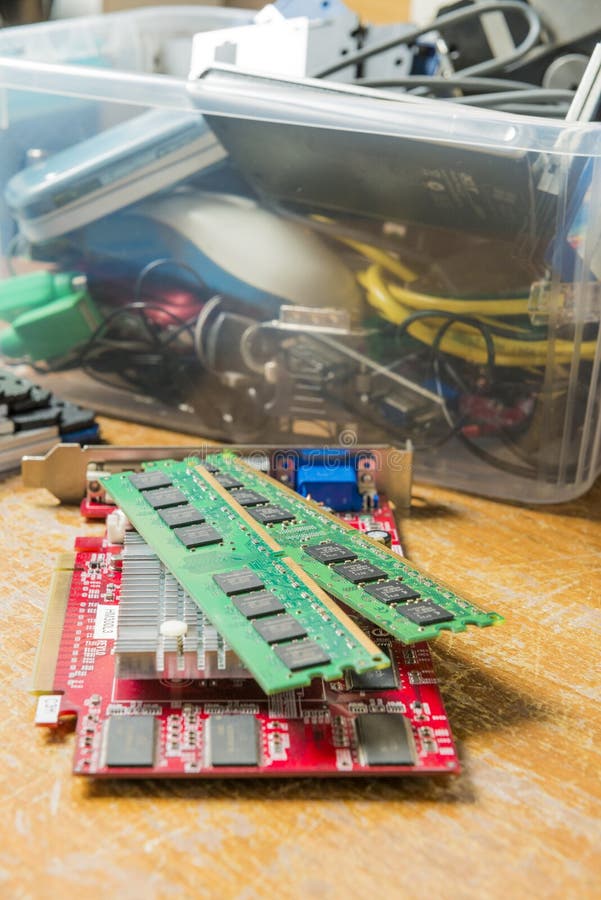 Obsolete Electronic and Technological Objects Stock Photo - Image of ...