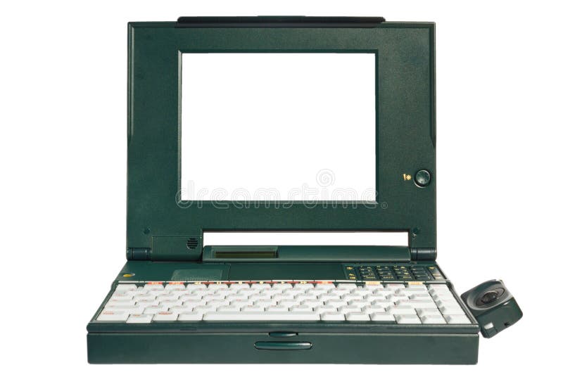 Old Laptop Computer stock photo. Image of oldfashioned - 25919324