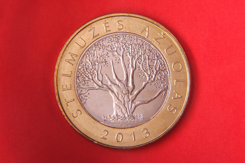 Lithuanian coin stock photo. Image of litas, number, monetary - 24705934