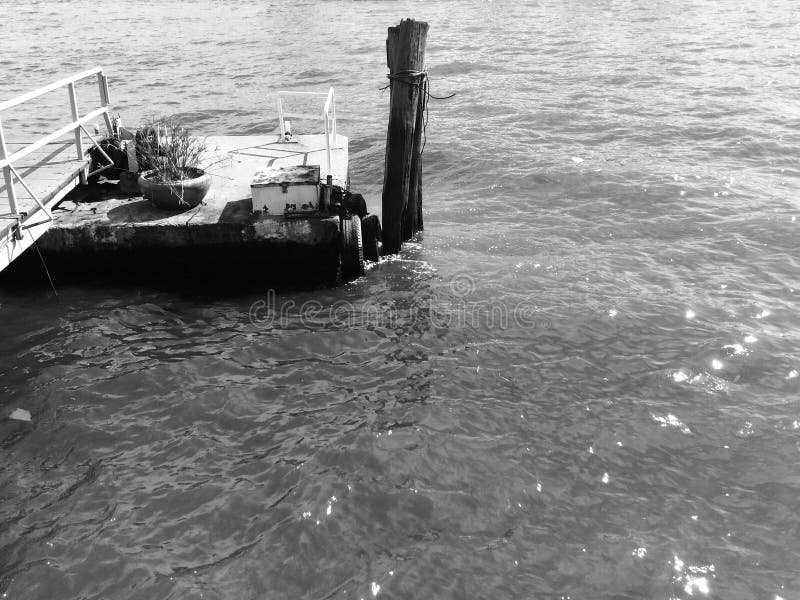 Obsolete pier stock image. Image of float, classic, habour - 54155065