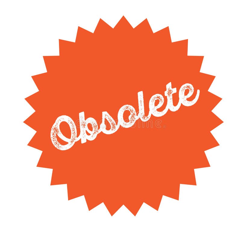 Obsolete stamp on white stock vector. Illustration of dated - 124219826
