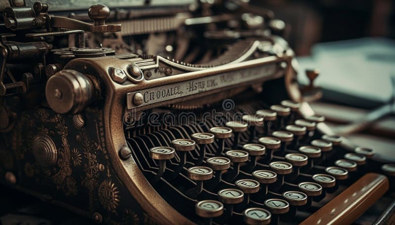 Obsolete Typewriter Machinery a Nostalgic Writing Instrument for Old ...