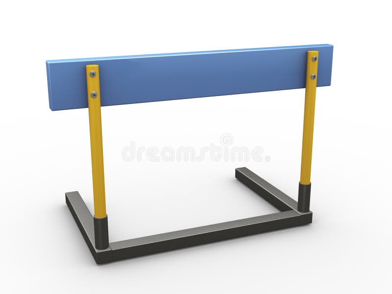 Obstacle 3d illustration stock. Illustration du sports - 27592218