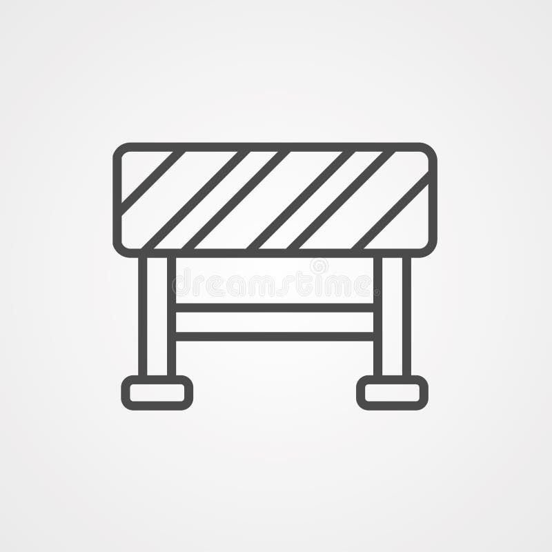 Obstacle Vector Icon Sign Symbol Stock Illustration - Illustration of ...