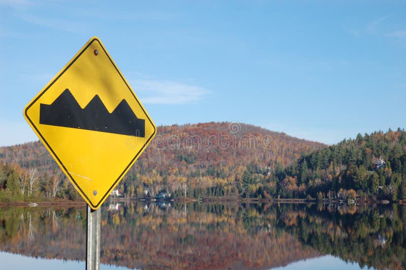 Obstacles Ahead stock photo. Image of calm, lake, road - 1675434