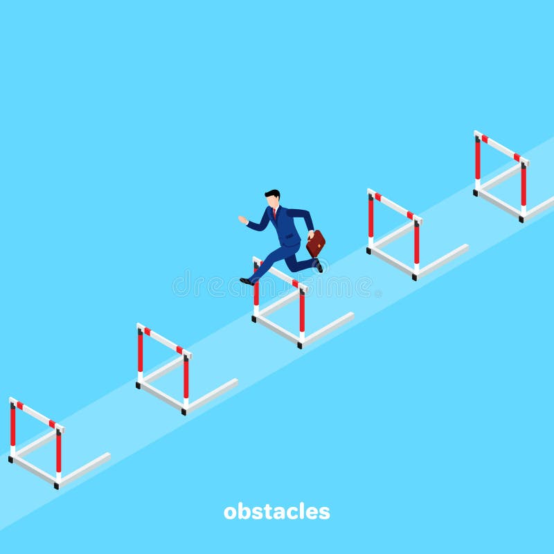 Obstacles stock vector. Illustration of design, business - 185684832