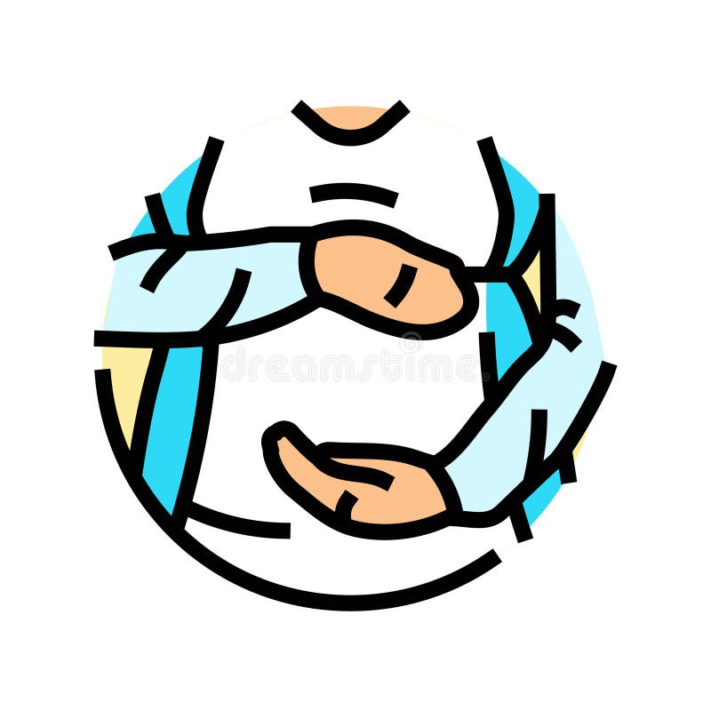 Obstetric Care Gynecologist Color Icon Vector Illustration Stock
