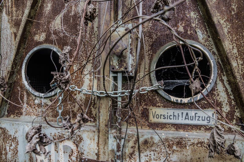 Obstructed old elevator stock photo. Image of exploration - 83124972