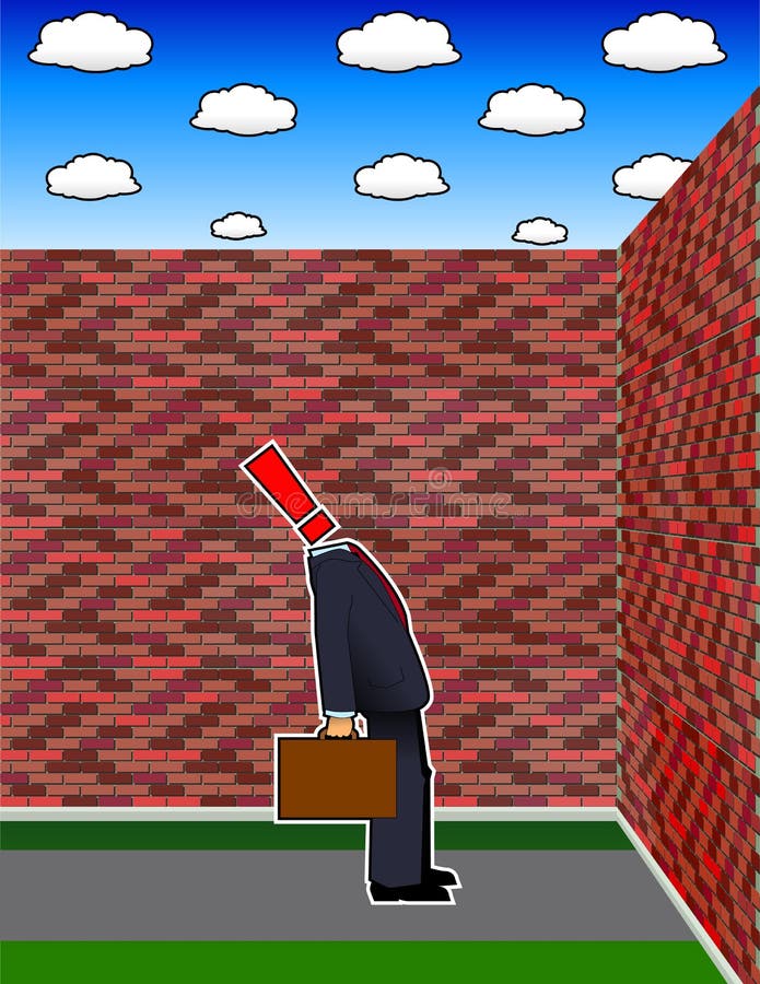 Obstruction stock vector. Illustration of obstacle, hindrance - 1112197